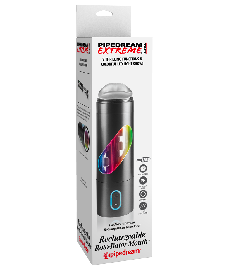 Male Sex Vibrator Pdx Rechargeable Roto Bator Mouth